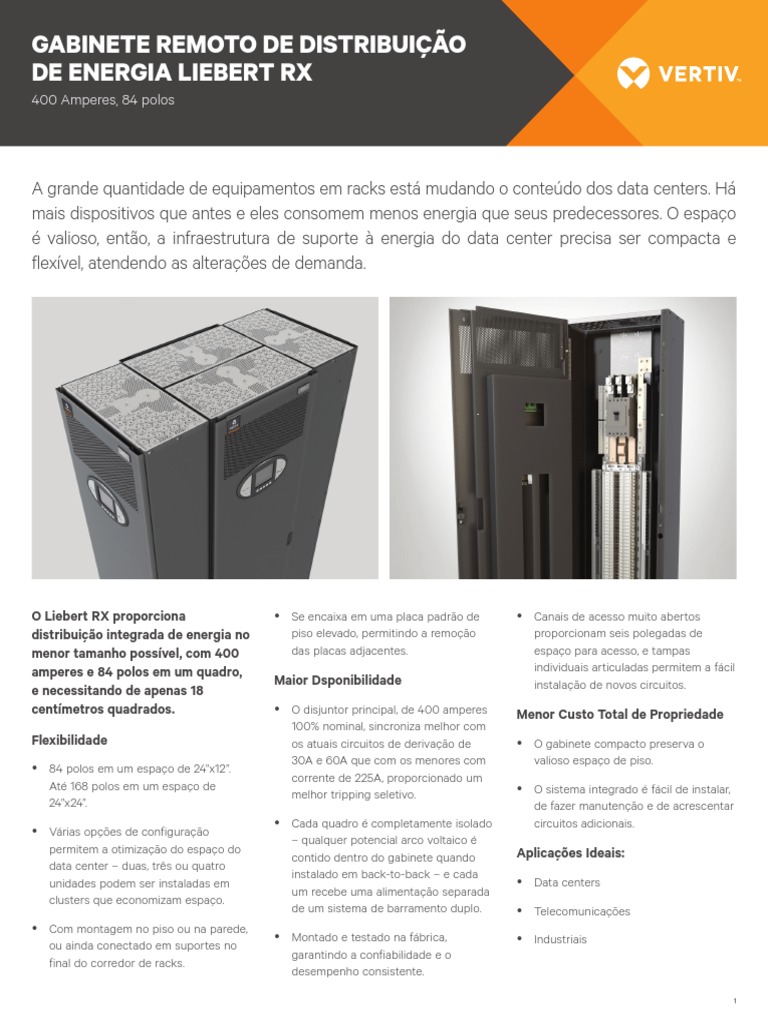 Liebert RX Ds PT BR Latam SL 20503 PT r0616 | PDF | Distribuição de ...