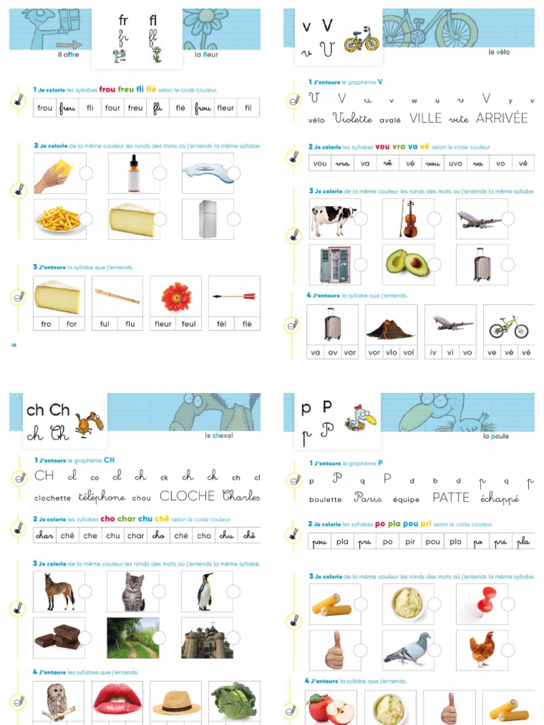 Exercices Lire Au CP - Période 2 | PDF