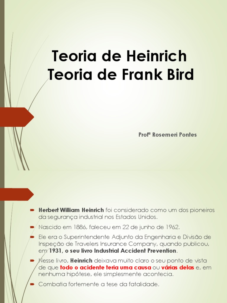 Teorias de HEIRINCH e FRANK BIRD.2023.1 | PDF
