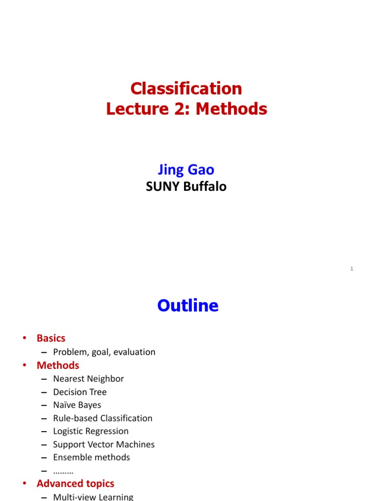 Classification Methods Pdf Support Vector Machine Statistical Classification