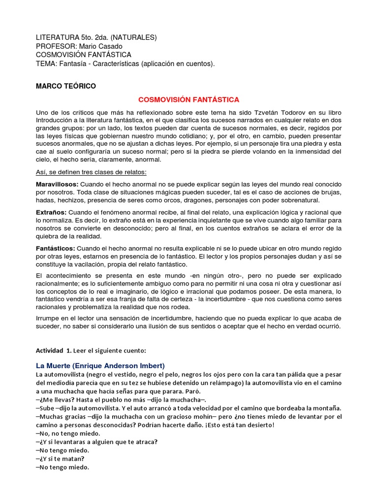 Secuencia Fantasía. | PDF | Fantasía