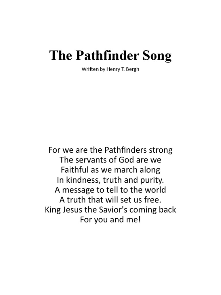 Pathfinder and Adventurer Song Lyrics | PDF
