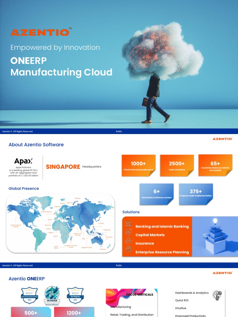 Azentio ONEERP Smart Manufacturing Cloud | PDF | Internet Of Things ...