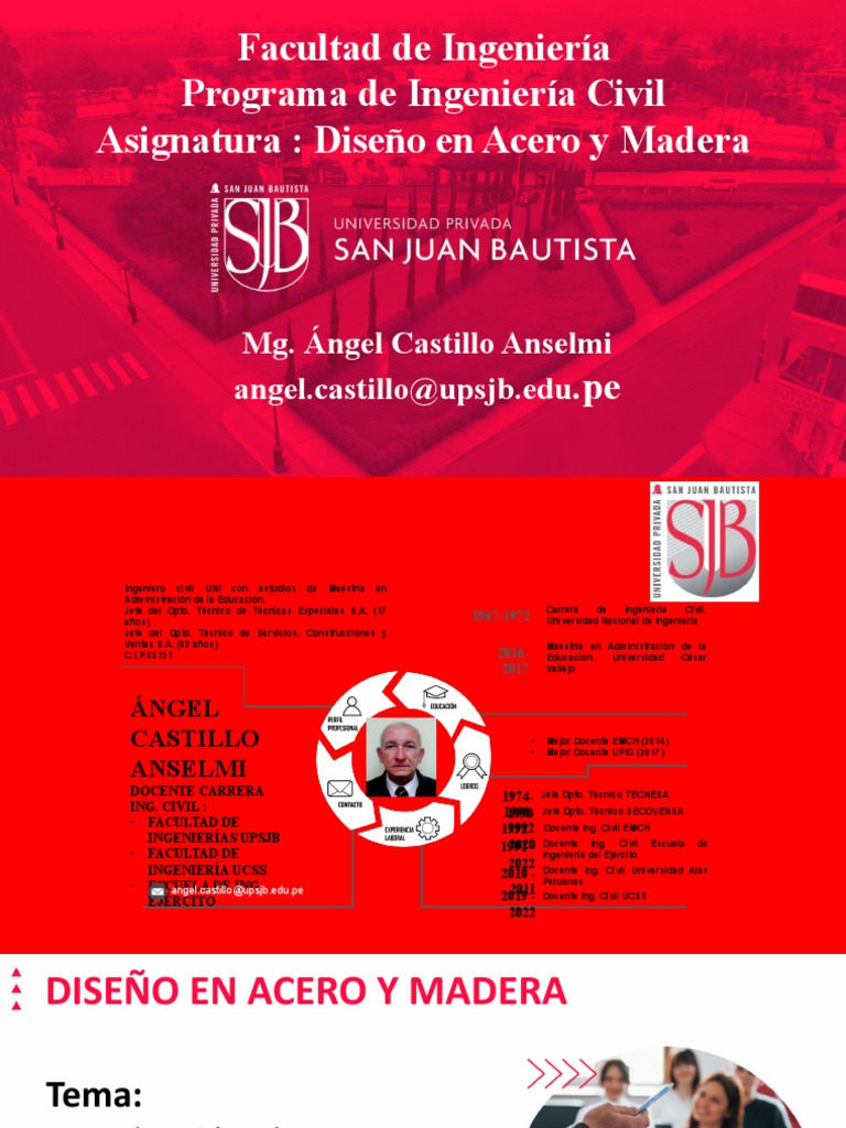 Clase #01 de Diseño en Acero y Madera | PDF | Doblar | Acero