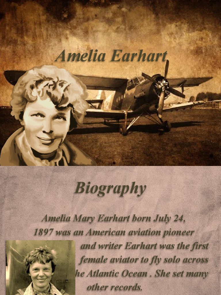 Amelia Earhart: Aviation Pioneer Biography | PDF | Travel | Classics