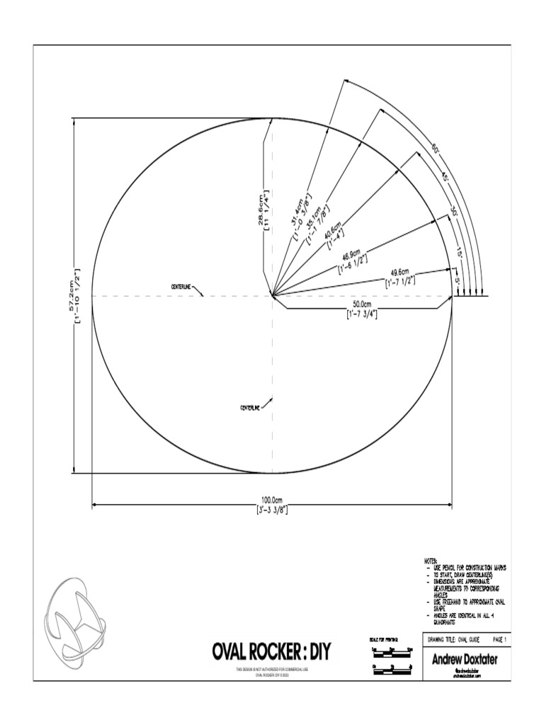 DIY Oval Rocker Design Guide | PDF | Home & Garden