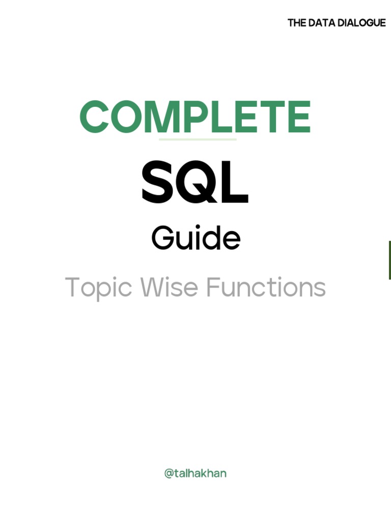 SQL Guide Advanced | PDF | Database Index | Database Transaction