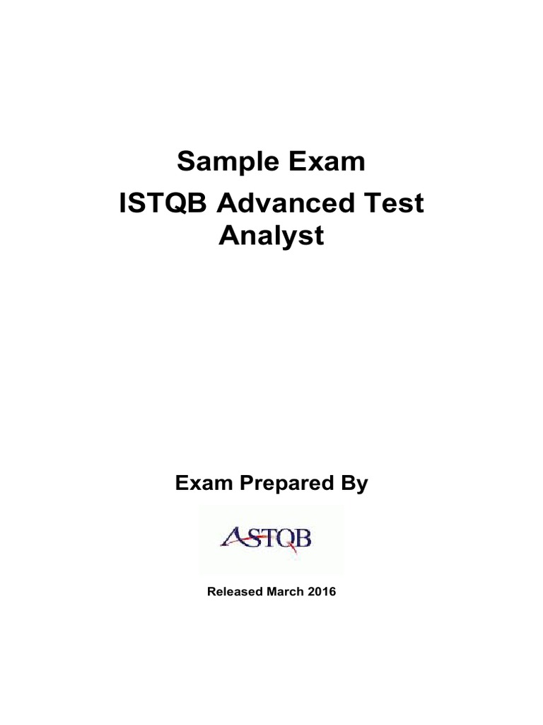 ATA Sample Exam ASTQB | PDF | Usability | Software Testing