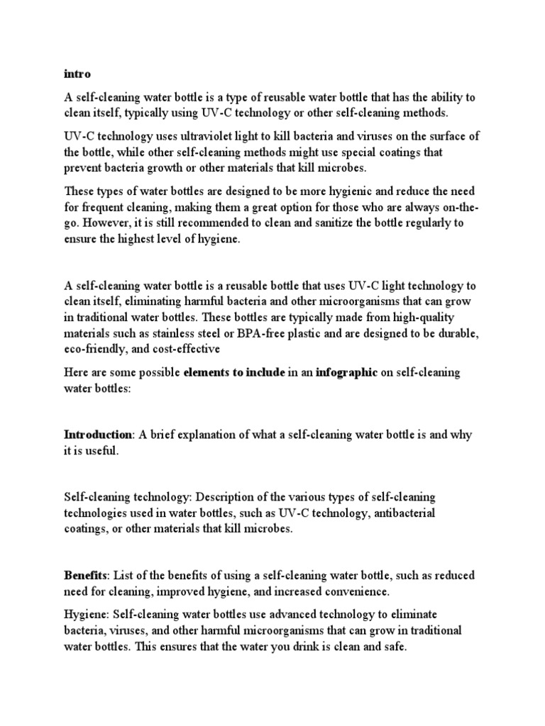 Intro | PDF | Drinking Water | Water