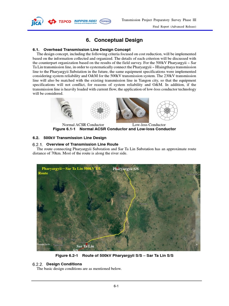 Conceptual Design | PDF | Insulator (Electricity) | Electric Power Transmission