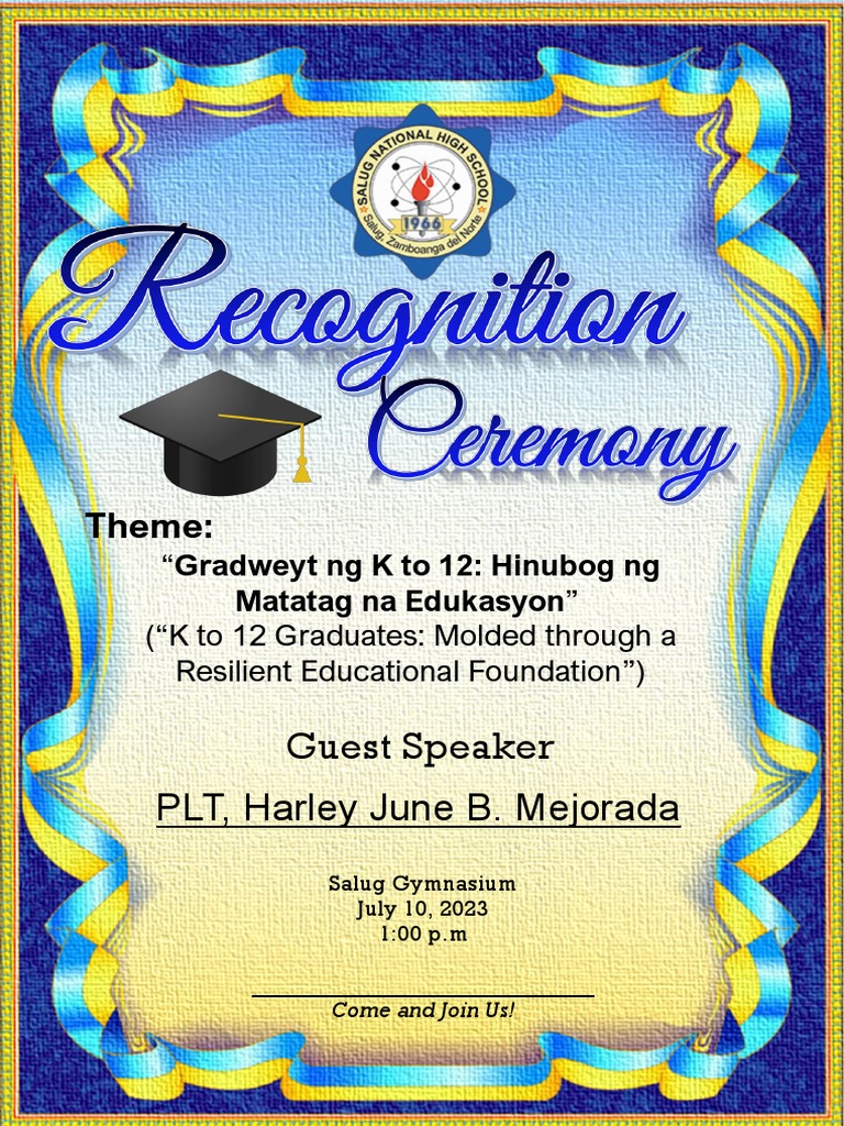 Recognition 2023 Programme | PDF | Psychological Resilience