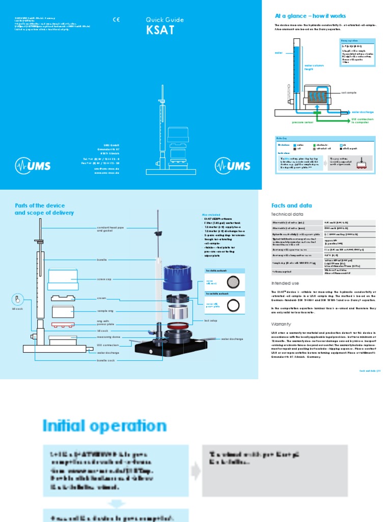 KSAT Manual | PDF | Soil | Porosity