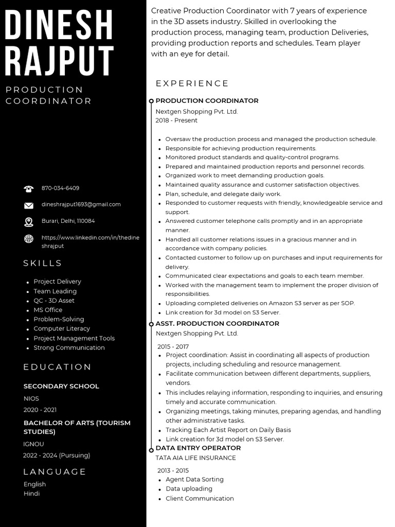 Dinesh Rajput | PDF | Communication | Project Management