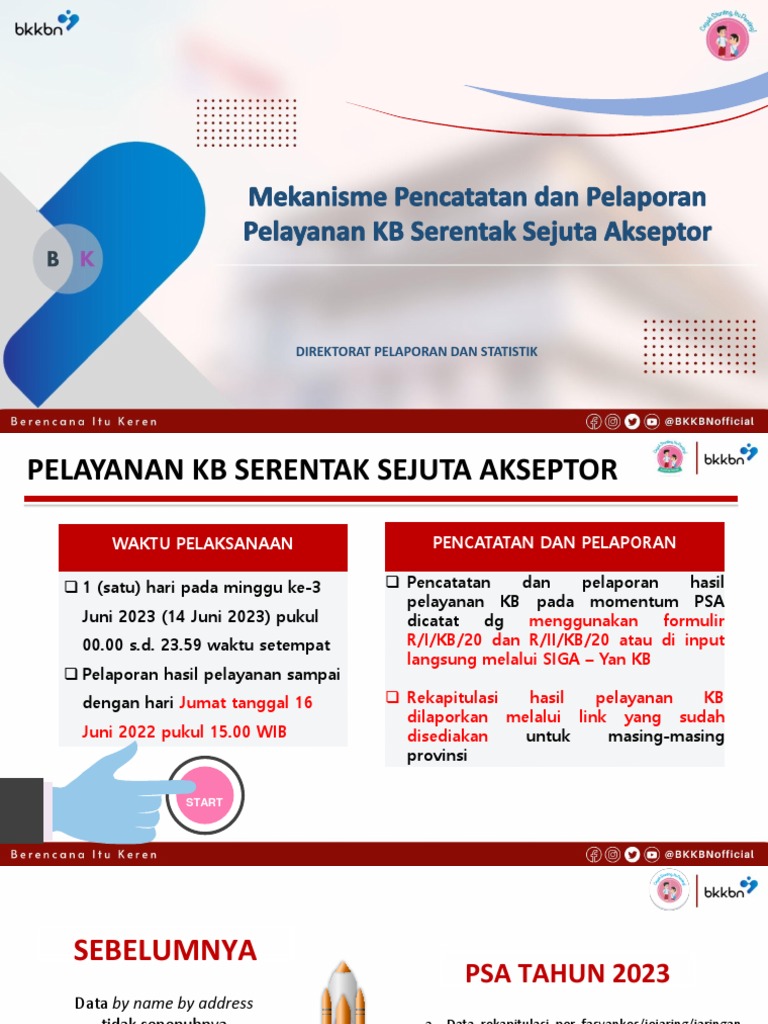 Mekanisme Catat&Lapor - PSA 2023 | PDF