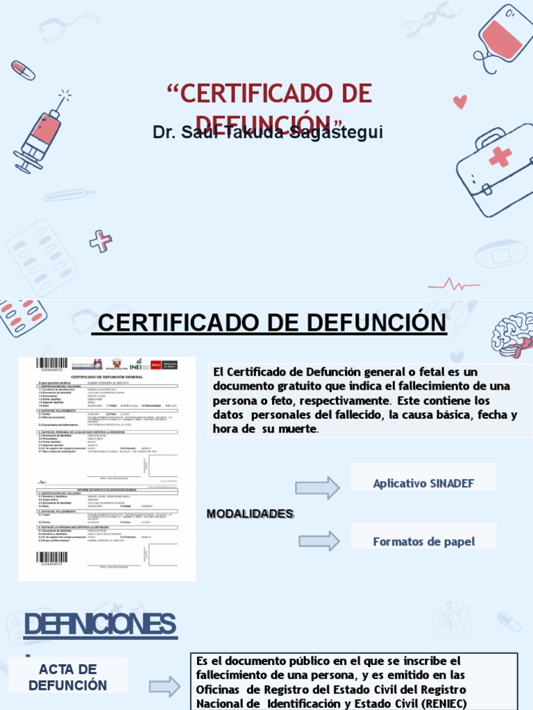 Certificado de defunción | PDF | Muerte | Medicina