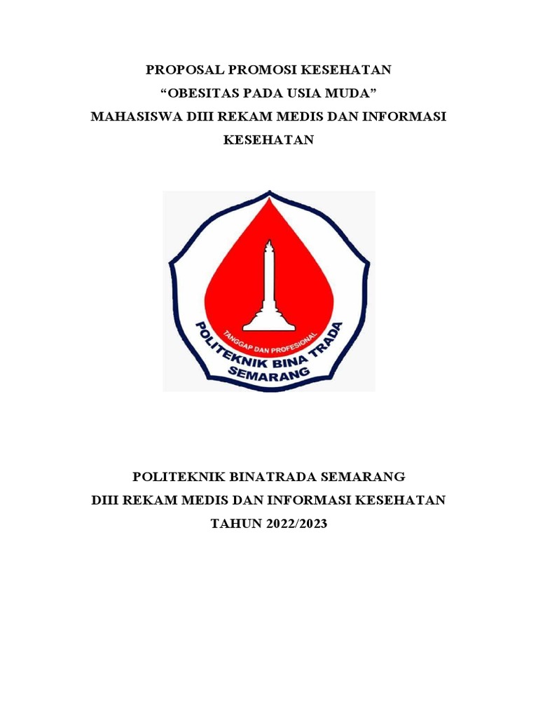 Proposal Promosi Kesehatan Obesitas | PDF