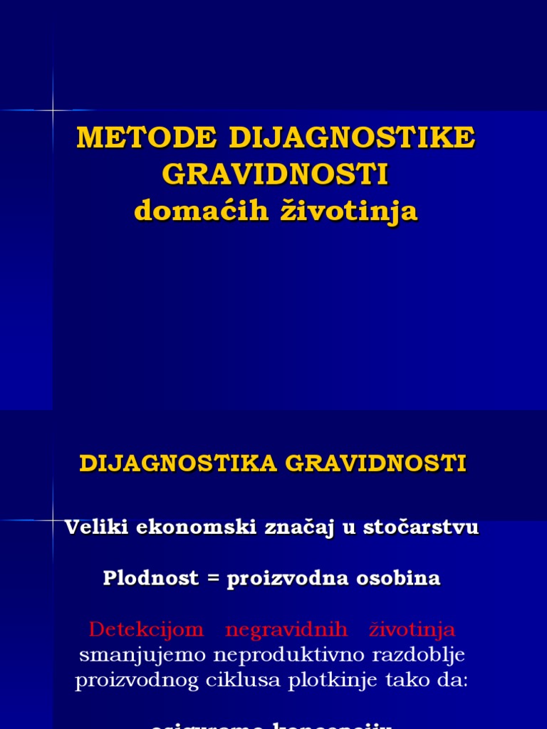 I 15. Dijagnostika Gravidnosti | PDF