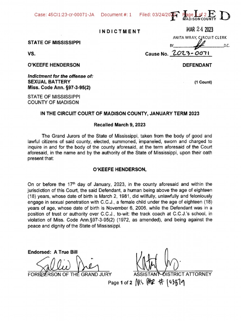 Okeefe Indictment | PDF | Grand Jury | Government