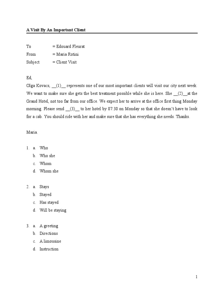 Important Client | PDF