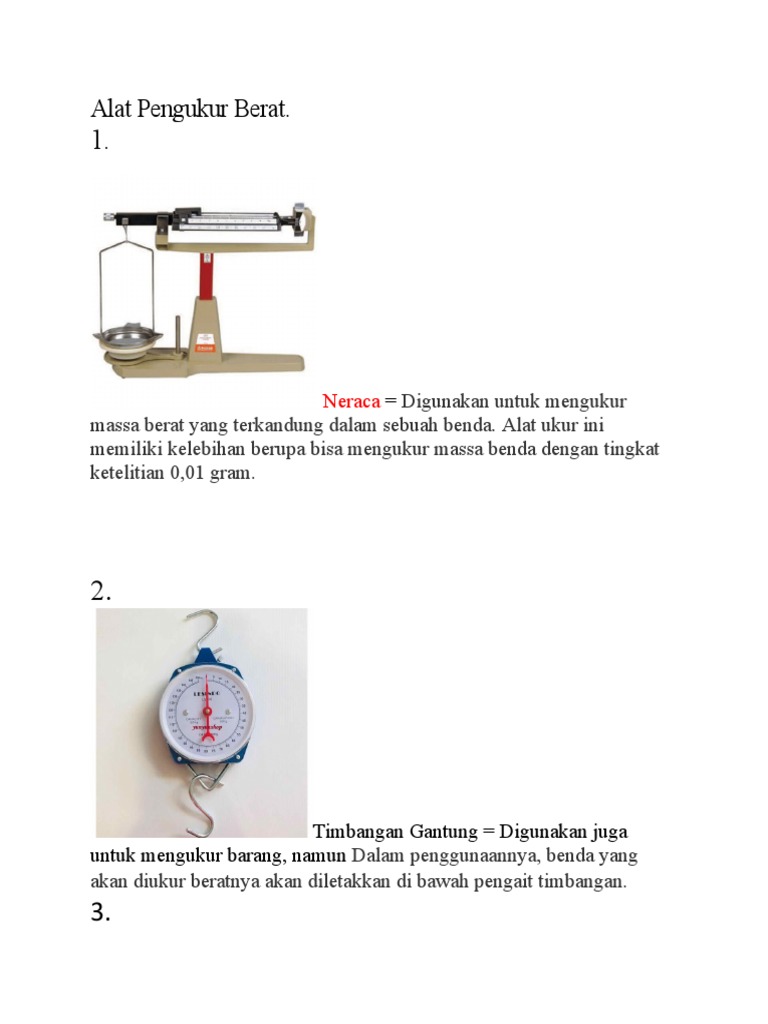 Alat Pengukur Berat | PDF