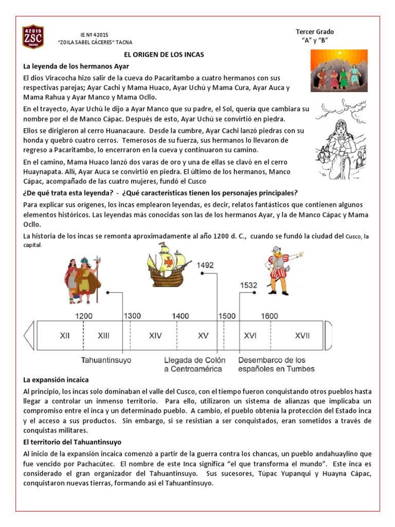 El Origen de Los Incas | PDF | Imperio Inca | Perú