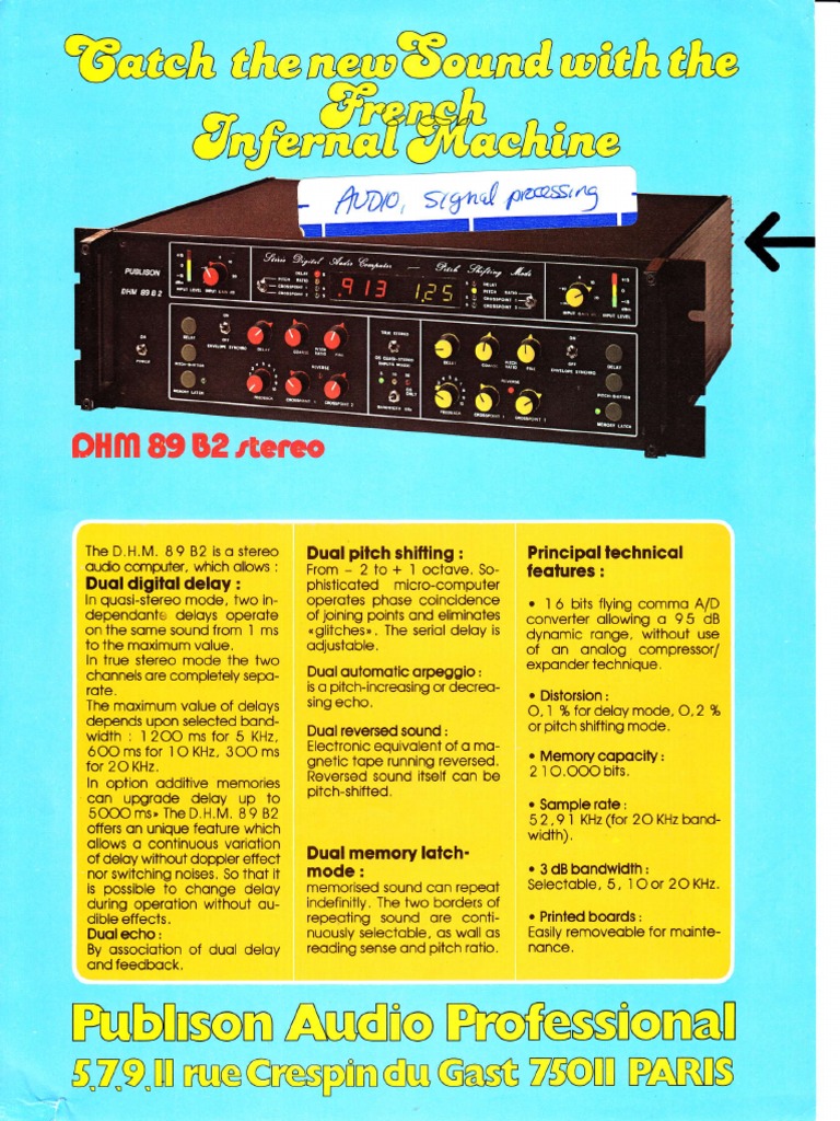 Publison Infernal | PDF | Sound Technology | Sound Production Technology