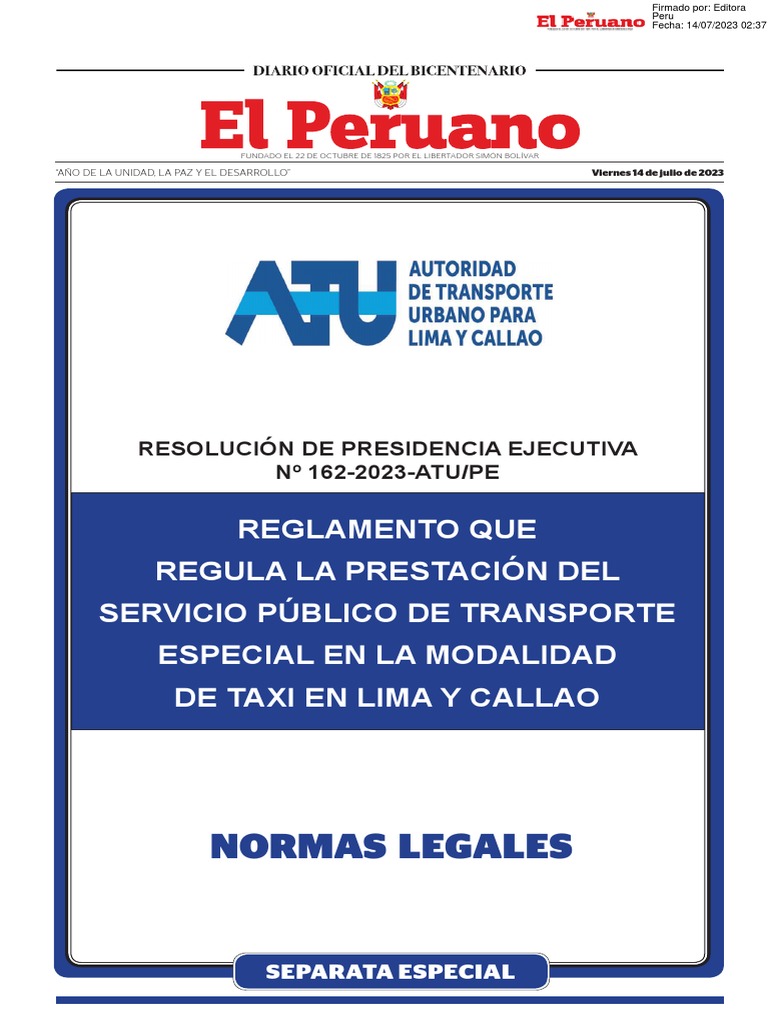 Reglamento Que Regula La Prestación Del Servicio Publico | PDF | Transporte | Regulación