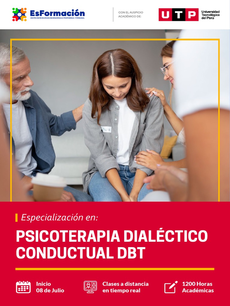 Brochure DBT 2023 | PDF | Psicoterapia | Terapia dialéctica conductual