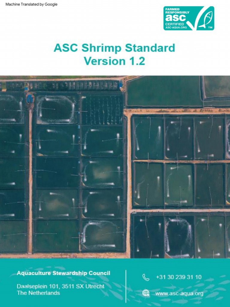 ASC Shrimp Standard - v1.2 | PDF | Biodiversidad | Humedal