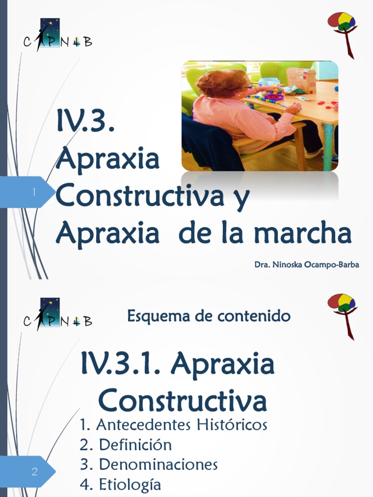 4.3. Apraxia Constructiva y de La Marcha | PDF | Neurociencia | Medicina