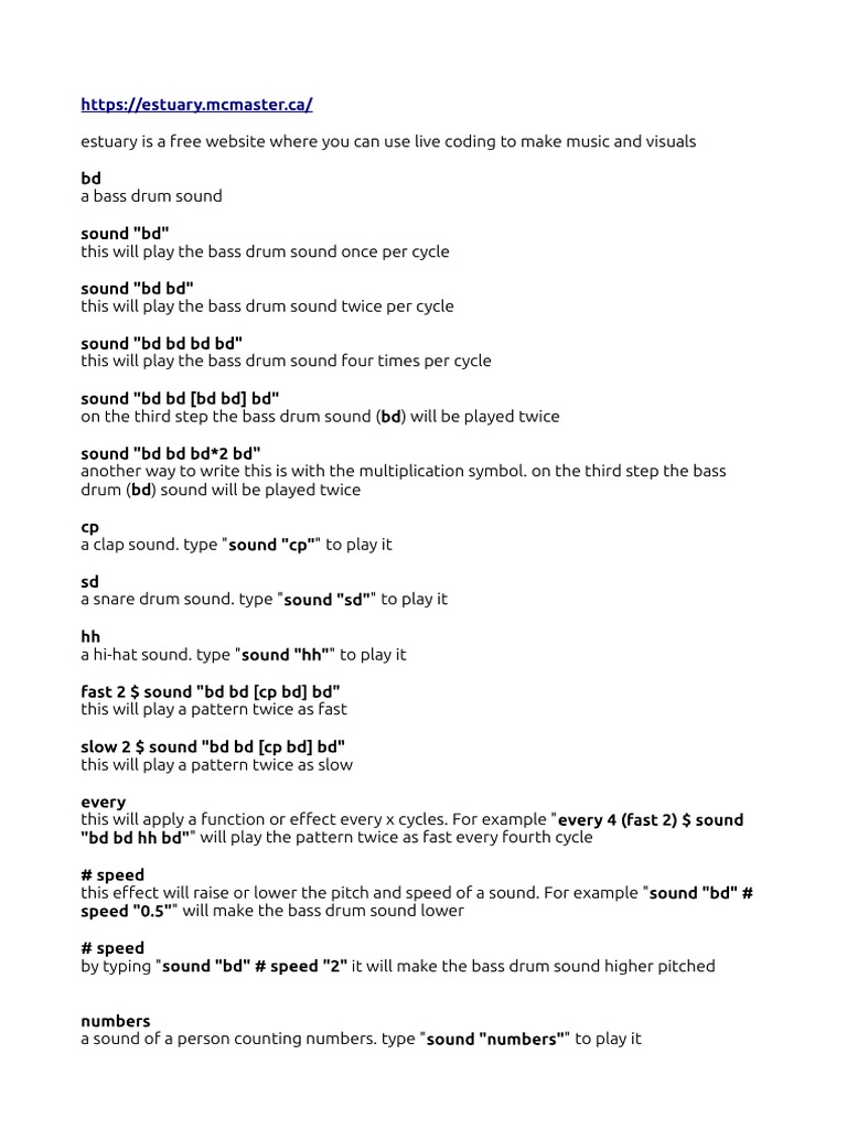 Live Coding Music & Visuals Guide | PDF | Language Arts & Discipline | Art