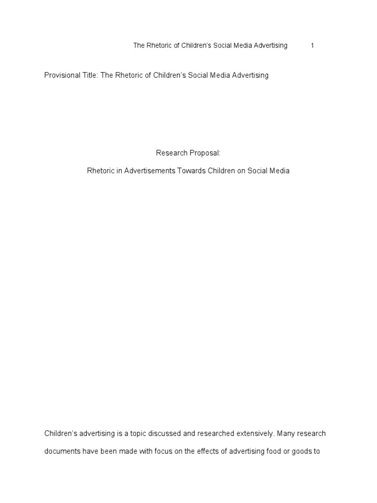 Research Proposal Assignment | PDF