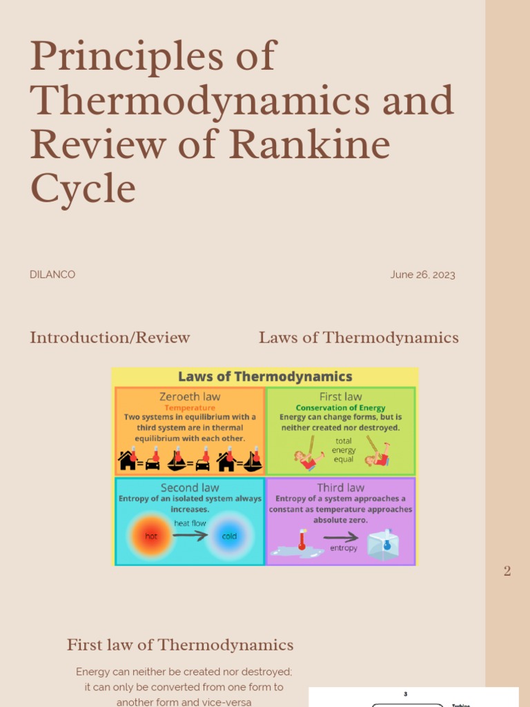 Thermo 1 Review and Rankine Cycle | PDF | Steam | Enthalpy Thermo 1 Review and Rankine Cycle | PDF | Steam | Enthalpy
