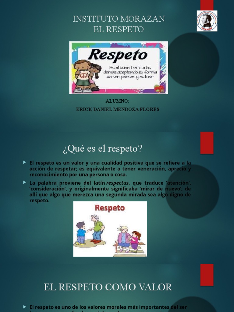 El Valor del Respeto en la Sociedad | PDF | Moralidad | Sociedad
