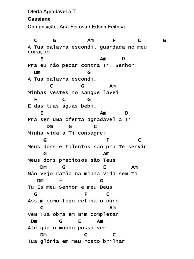 Oferta Agradável A Ti | PDF