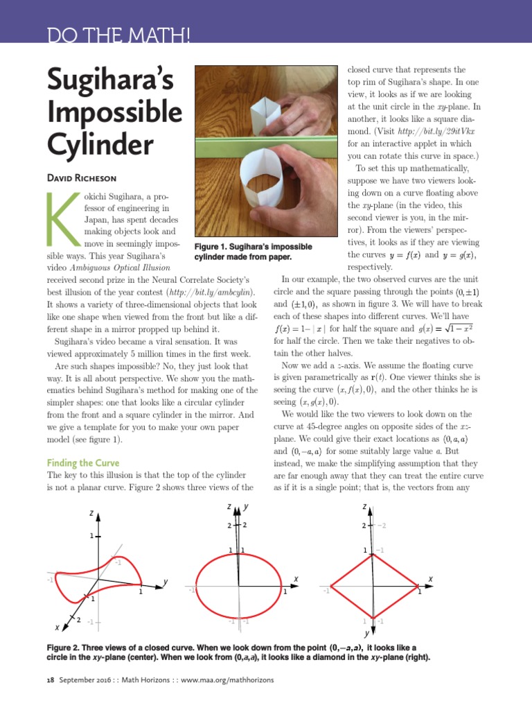 Richeson Impossible Cylinder | PDF | Shape | Geometry