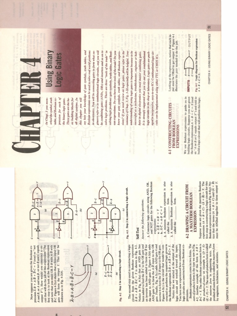 t4 Using Binary Logic Gates | PDF