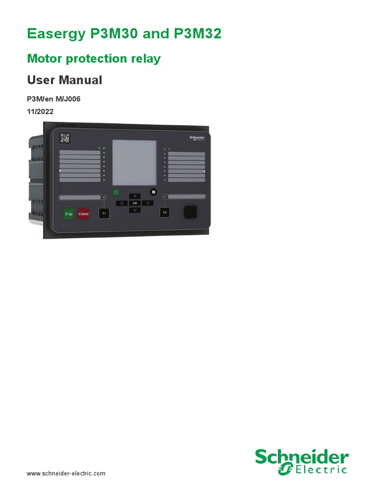Easergy P3M30/P3M32 User Manual | PDF | Electromagnetic Compatibility ...
