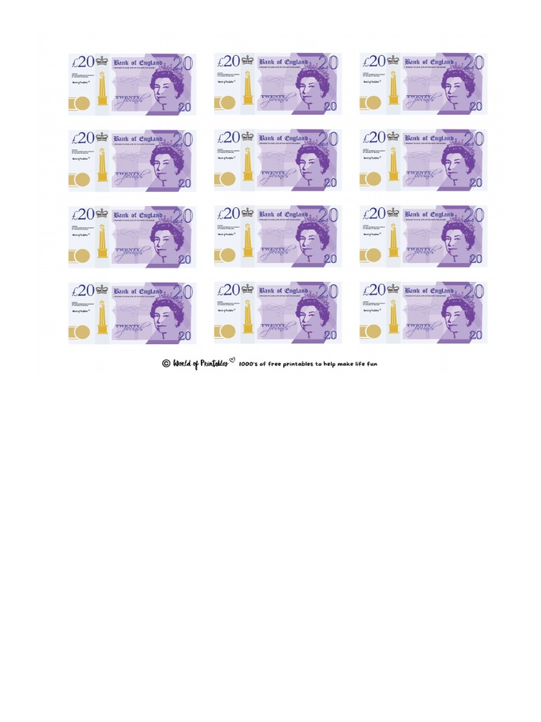British-20-Pounds-Printable-Play-Money Conv | PDF