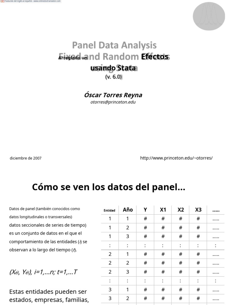 Panel101 Fe Re - En.es | PDF | Análisis de regresión | Matemáticas Aplicadas