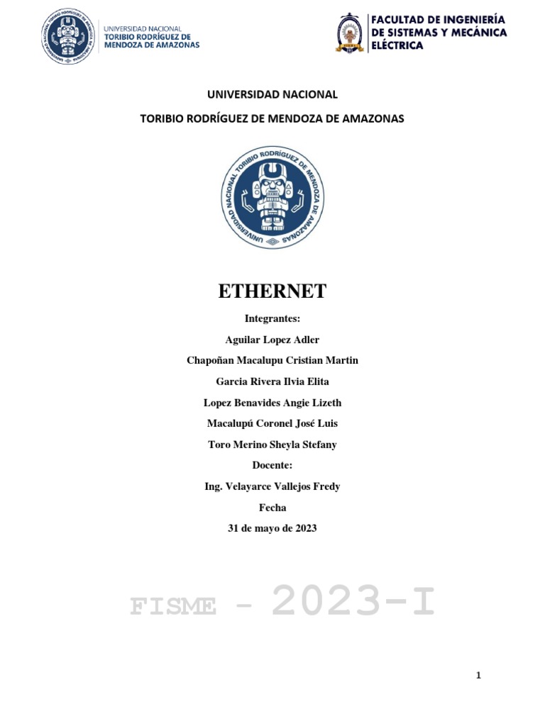 Ethernet | PDF | Red de computadoras | Protocolos de internet