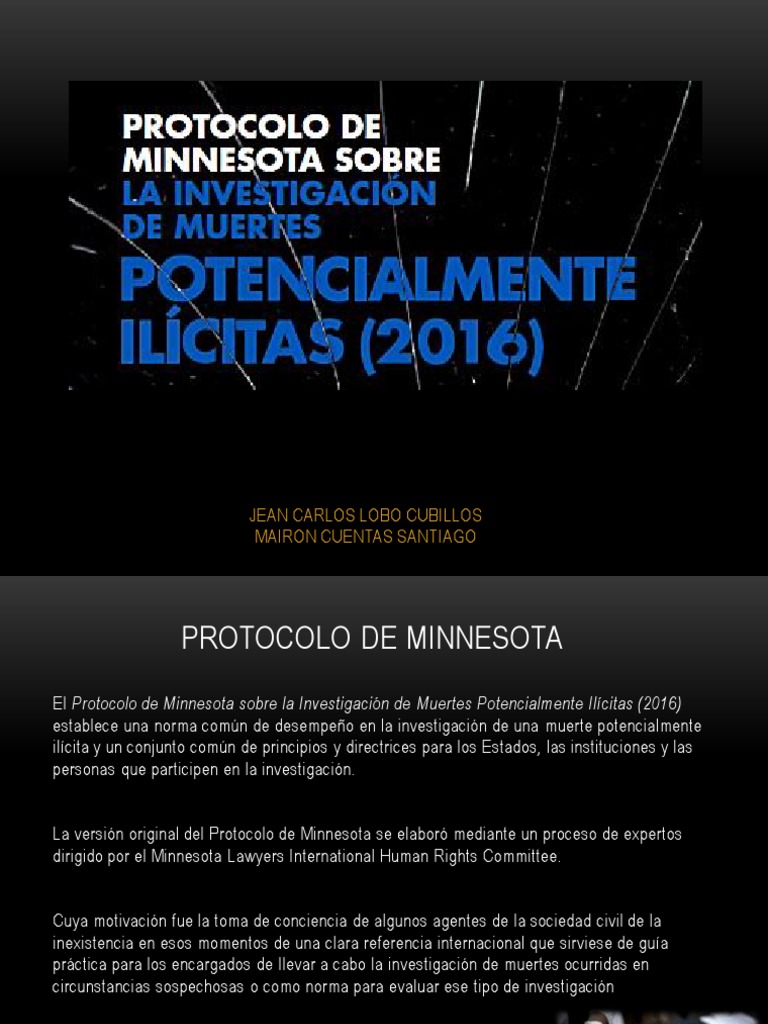 Protocolo de Minnesota | PDF