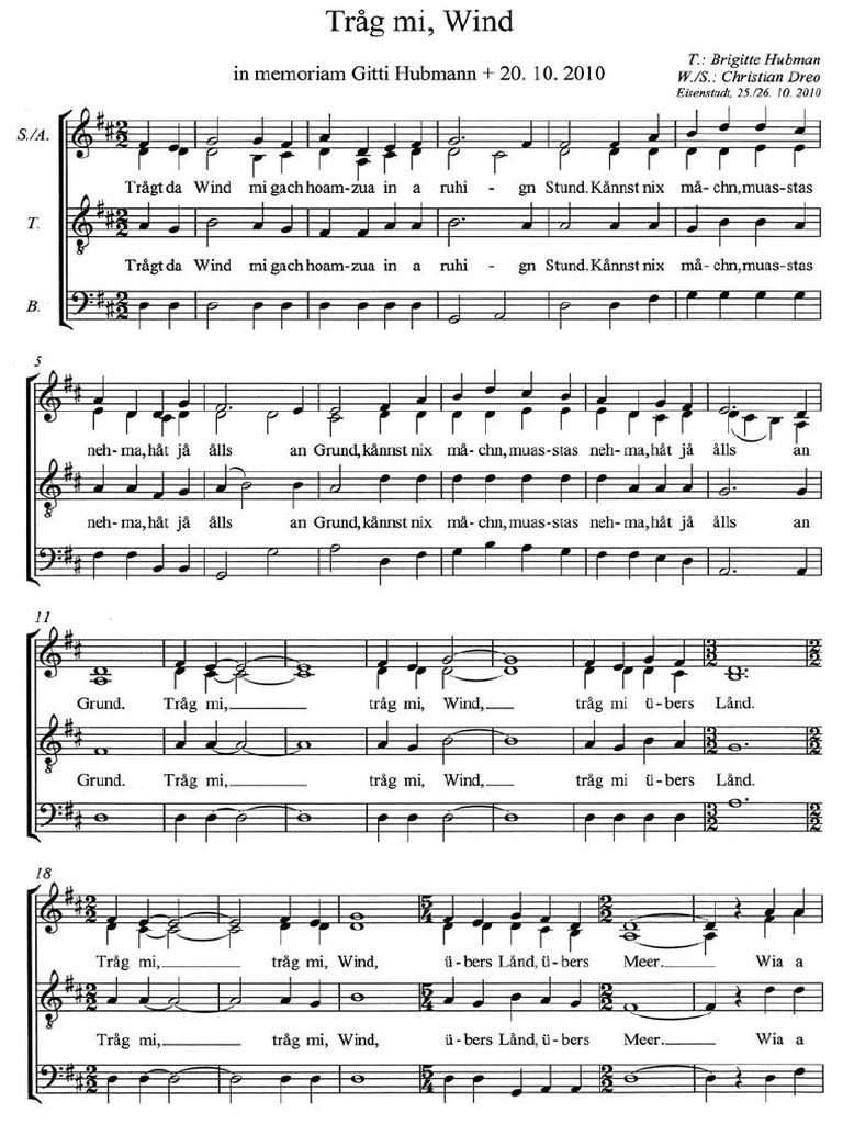 Trag Mi Wind | PDF