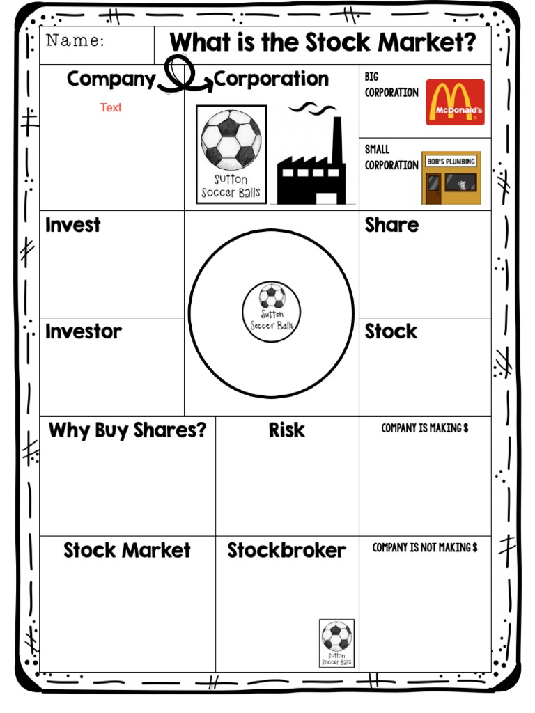 Doodle Notes - What Is Stock Market | PDF