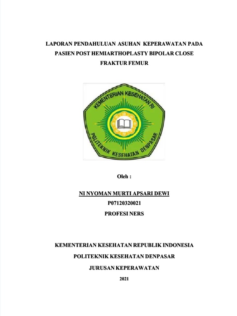 Asuhan Keperawatan Pasien Post Hemiarthroplasty | PDF