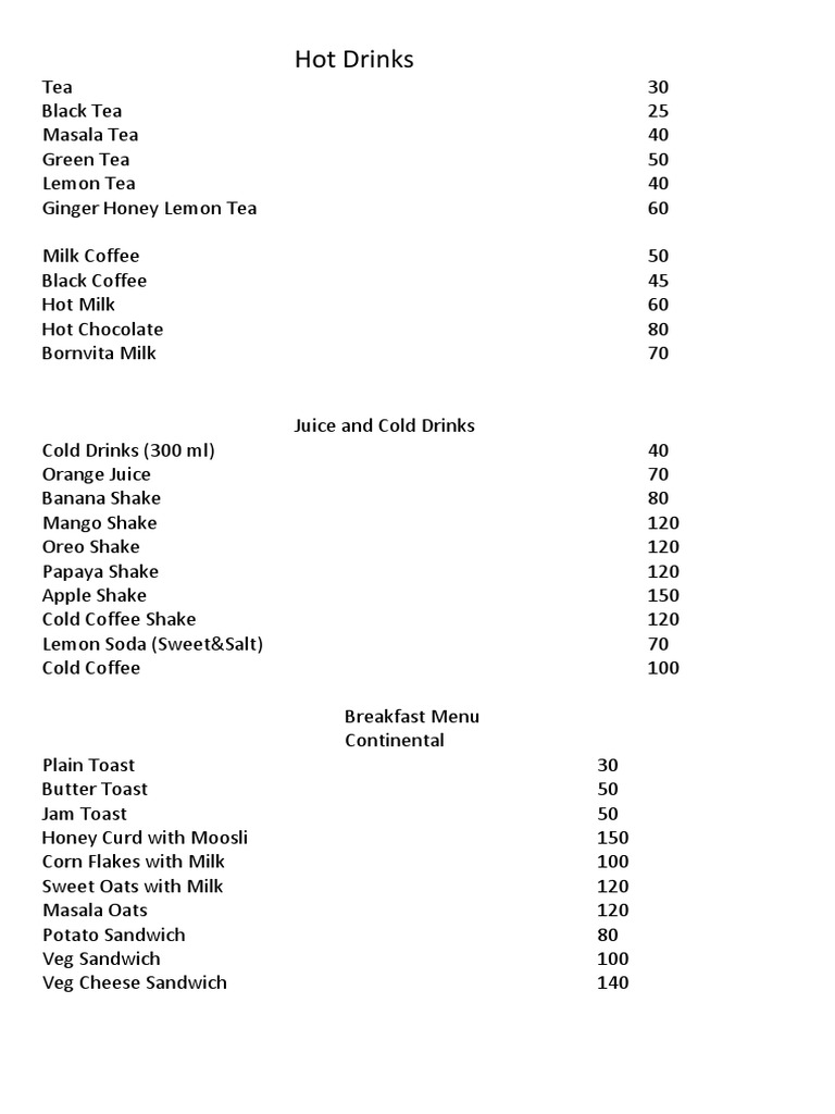Shambhala Menu | PDF | Drink | Western Cuisine