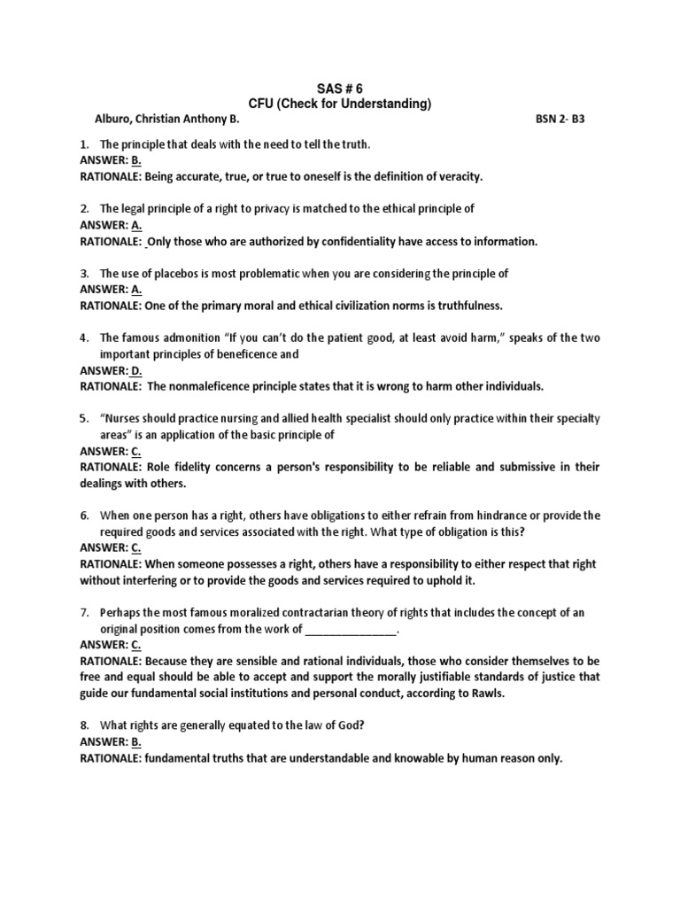 Sas 6 | Download Free PDF | Morality | Truth