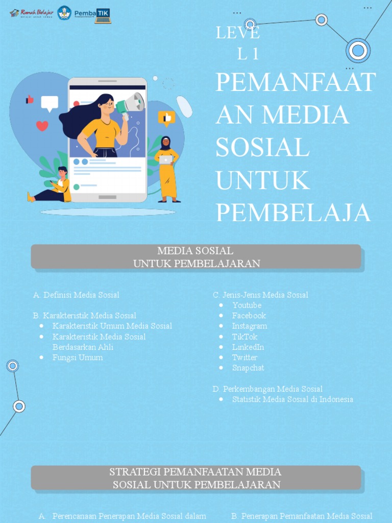 (Level 1) Materi 4 Pemanfaatan Media Sosial Untuk Pembelajaran | PDF
