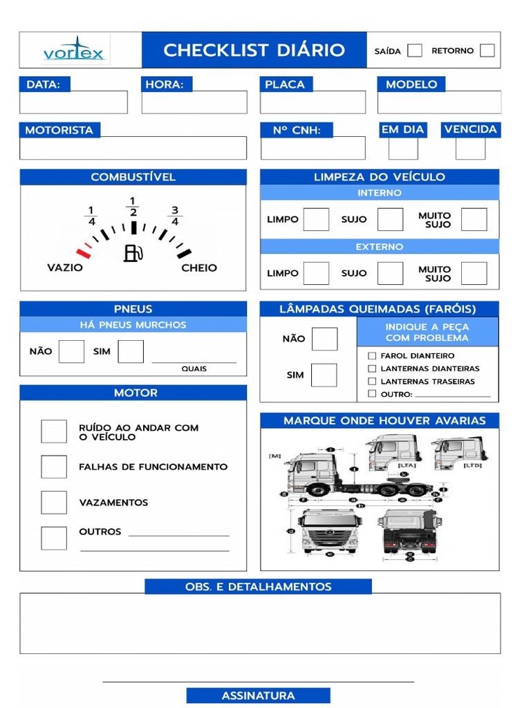 Checklist Diario Volvo | PDF