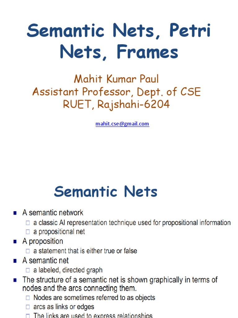 Semantics, Petri Net, Frame | PDF | Finance & Money Management | Computers